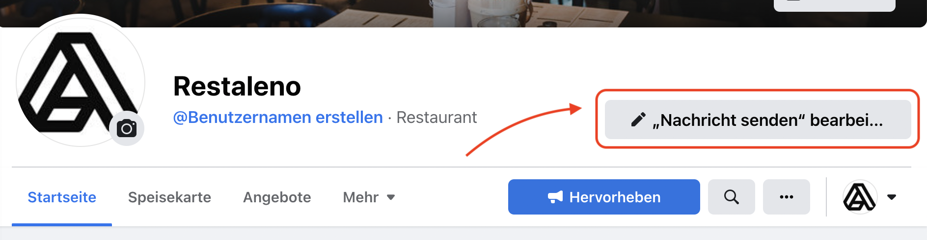 aleno in Facebook integrieren